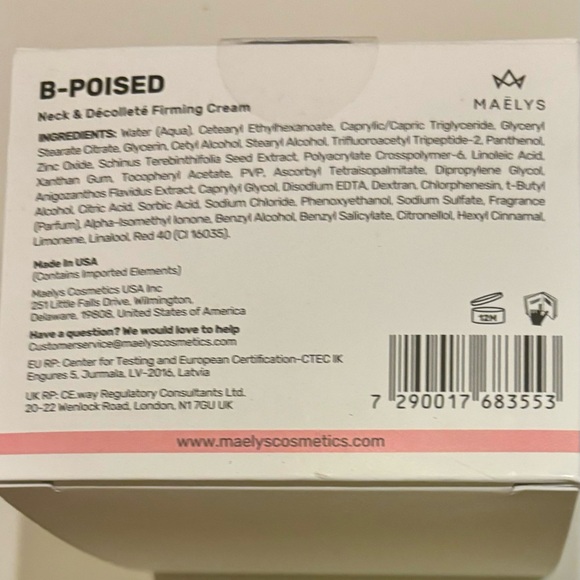 MAYLEY | Bath & Body | Maelys Be Poised New In Box Neck Chest Chin ...